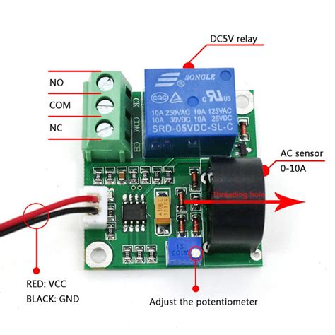 Generic Ac Current Detection Module 0 10a Switch Output Current Sensor