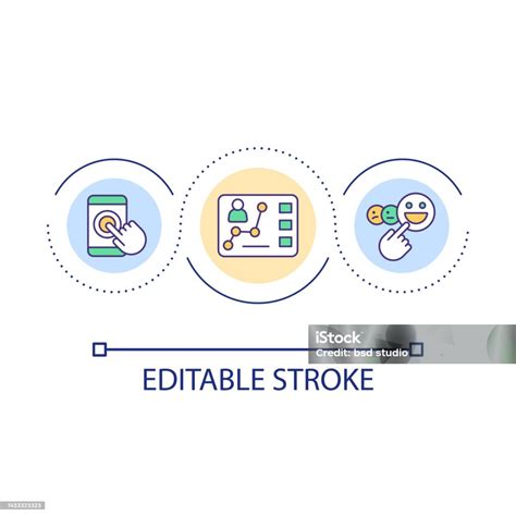 Ikon Konsep Loop Interaksi Pelanggan Yang Menarik Ilustrasi Stok Unduh Gambar Sekarang