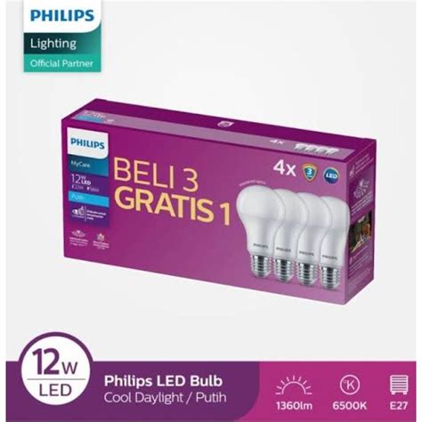Jual Promo Lampu Philips Led Watt Beli Gratis Menerangi Ruangan Dengan Bagus Shopee