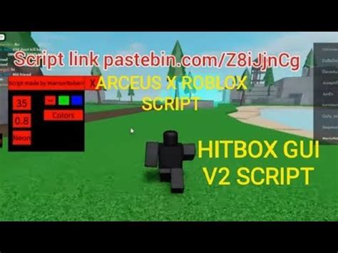 Roblox Script Hitbox Gui V Jjsploit Can Be Use On Arceus X Too And Any Games Gaming