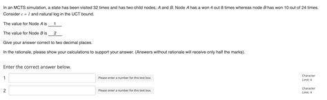 Solved In An Mcts Simulation A State Has Been Visited 32