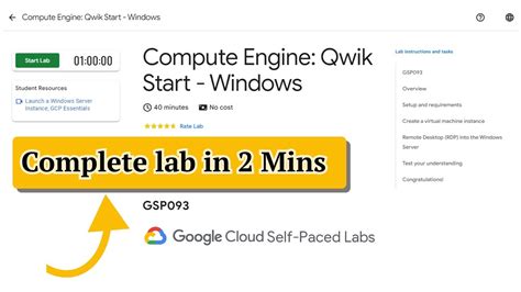 Compute Engine Qwik Start Windows 2 Min Solution Qwiklabs