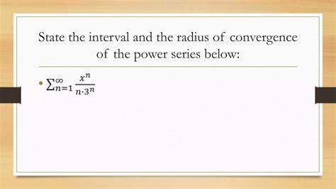 Interval Of Convergence Pptx