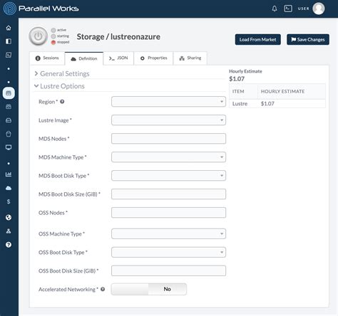 Configuring Lustre On Azure Parallel Works