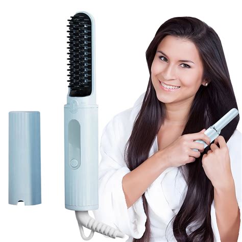 wadada hair straightener brush upgraded ionic plus straightening