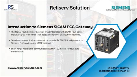 Siemens Sicam Fcg Gateway For Short Circuit Indicators Pdf