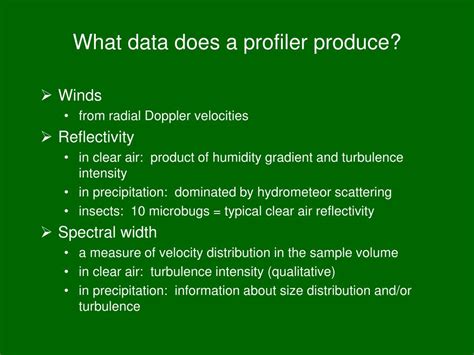 Ppt Boundary Layer Observations With Radar Wind Profilers And Other Ground Based Remote