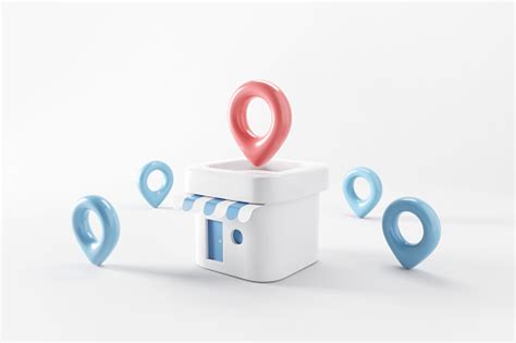 프랜차이즈 사업 성장 개념 흰색 배경에 위치지도 핀이있는 최소 상점 비즈니스 시작 영업권에 대한 스톡 사진 및 기타 이미지