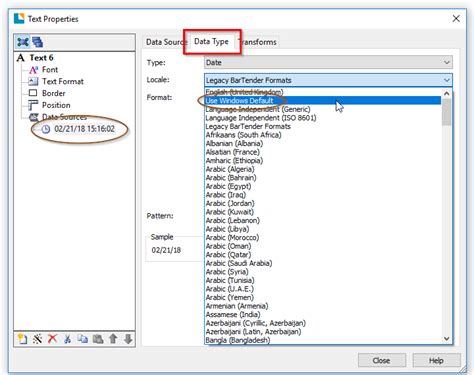Issues When Using The Legacy Bartender Formats Locale Seagull