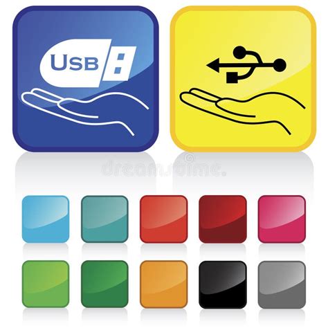 USB Sign Stock Vector Illustration Of Audio Button