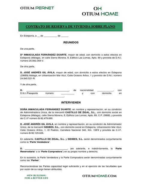 Modelo De Contrato De Compra Venta De Vivienda Entrecote