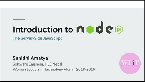 sunidhi amatya on linkedin wlit womenintech nodejs share