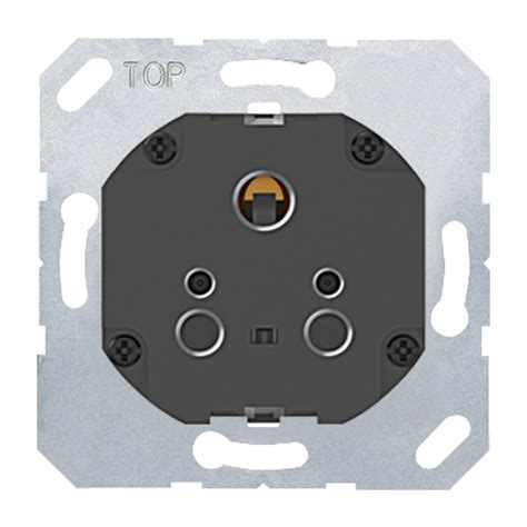 Socket Insert 1 Gang British Standard 546 5a For Wall Boxes 60 Mm