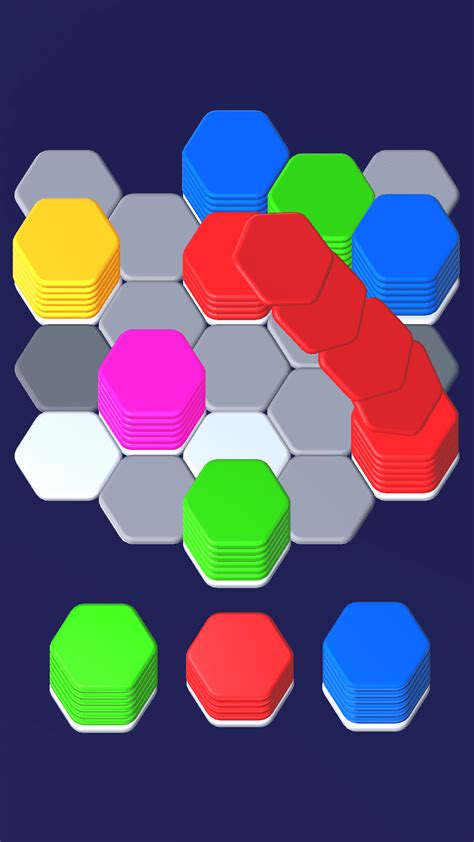 Hexagon Puzzle Sorting Games New Hexa Color Stack With Hexagon Sort
