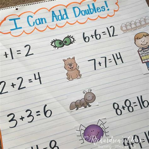 Doubles Addition Freebie Mrs Richardsons Class