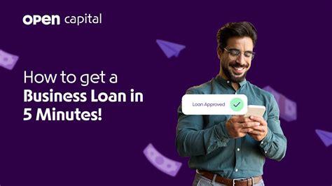 How To Get A Business Loan In 5 Minutes With Open Capital Youtube