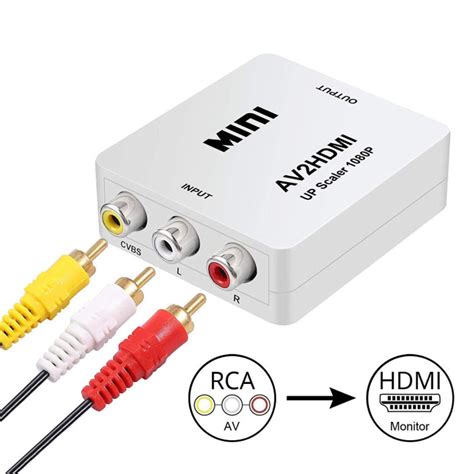 Адаптер-перехідник AV to HDMI, купити зі Знижкою за ціною 282