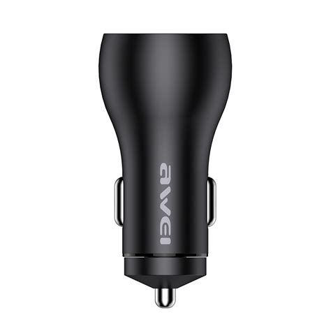 Awei C W PD Pin W QC USB Interface Car Charger Black Alexnld Com