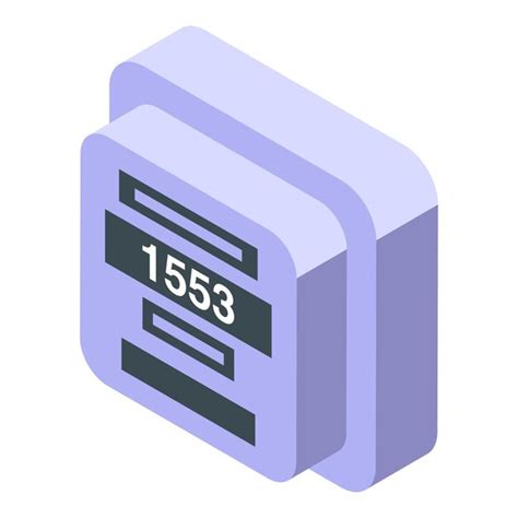 Premium Vector Electric Meter Showing Power Consumption Data Isometric View