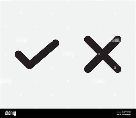 Right And Wrong Icon Yes No Right Wrong Positive Negative Tick Cross X