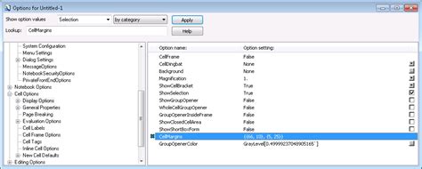 Front End Remove Cellmargins Option From Many Cells Mathematica