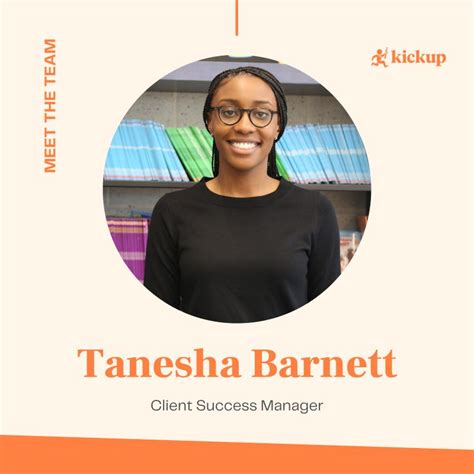 kickup on linkedin ⭐️ welcome to the team tanesha barnett tanesha is