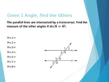 Parallel Lines Cut By A Transversal By Babegeometryteacher TPT
