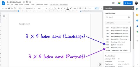 Index Card Template Google Docs Guide Free Template