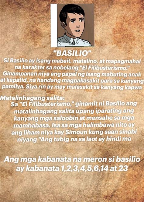 Basilio El Filibusterismo Picture Artofit