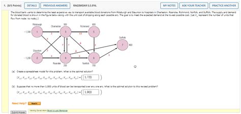 Solved Flow From Node I To Node J A Create A Spreadsheet Chegg Com
