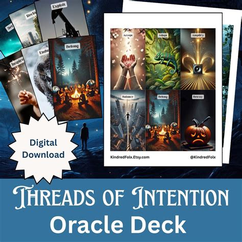Threads Of Intention Oracle Deck Digital Download Etsy
