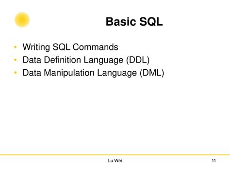 Database Systems Lu Wei College Of Software And Microelectronics Ppt