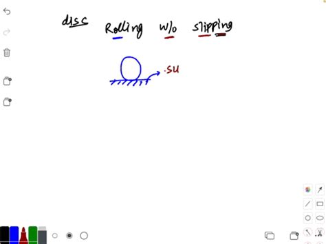 SOLVED A Disc Rolls Without Slipping On A Plane Without Application Of An External Force Other