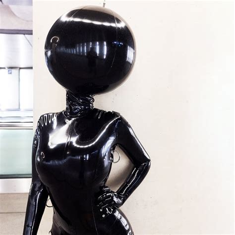 Fetish Latex Wang Sexy Bdsm Bondage Dominatrix Style Latex Hood