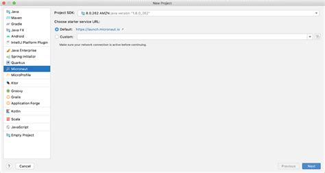 New Micronaut Project Intellij Idea Ultimate 20202 Micronaut Framework