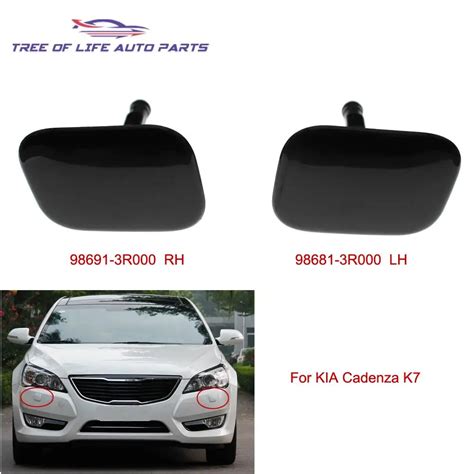 Left Right Front Headlight Cleaning Washer Spray Nozzle Cover Headlamp