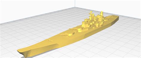 Free Stl File Uss Iowa Battleship 🛥️・3d Printable Design To Download・cults