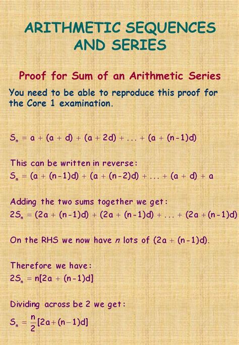 Arithmetic Sequences And Series Ppt Video Online Download