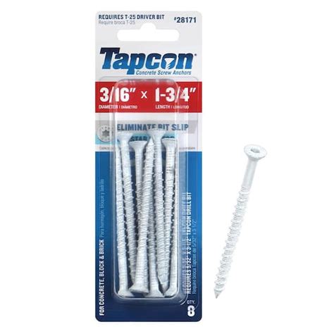 Reviews For Tapcon 316 In X 1 34 In White Ultrashield Star Flat