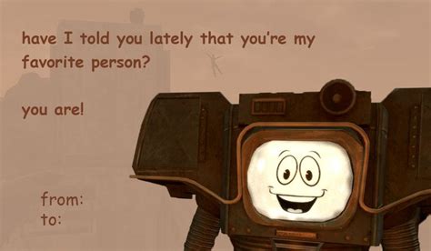 Yes Man Fallout New Vegas Valentines Day Card Yes Man Fallout