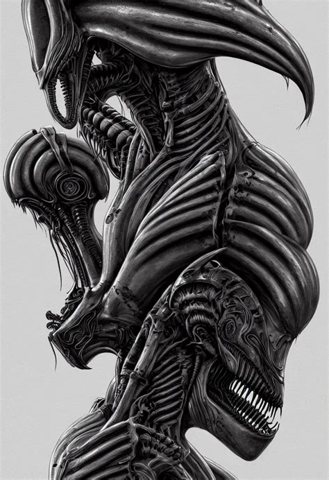 Beautiful Symmetrical Xenomorph Female Face Aesthetic Stable