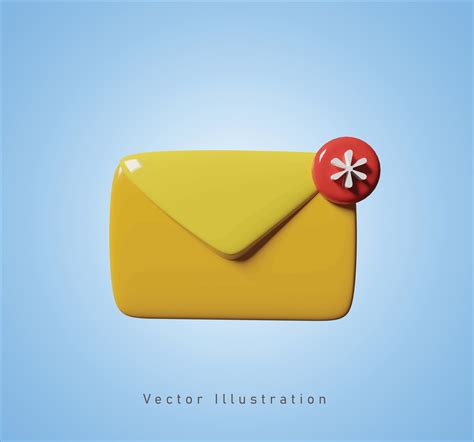 New Message Notification In 3d Vector Illustration 28110374 Vector Art At Vecteezy