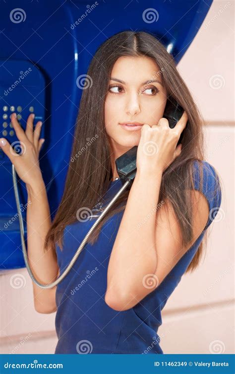 Connect Stock Image Image Of Blue Adult Lady Person