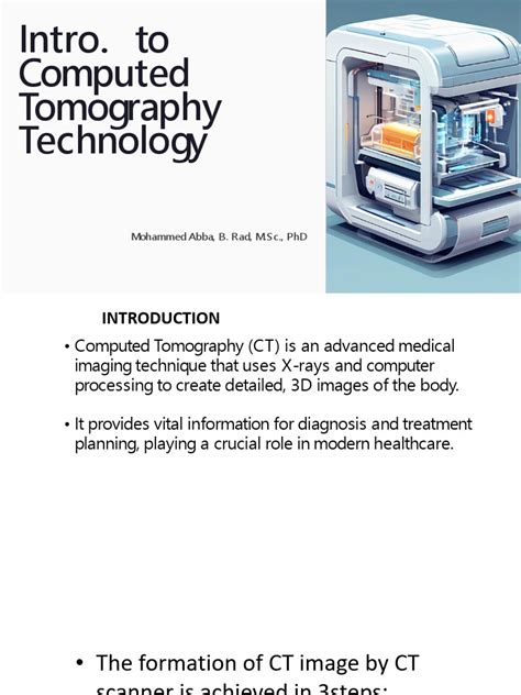 intro ct tech comp pdf ct scan central processing unit