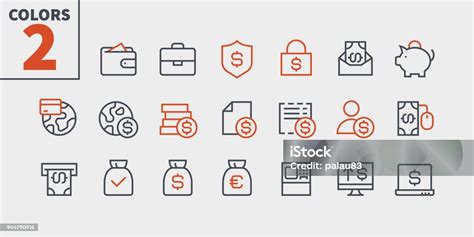 금융 픽셀 완벽 한 잘 만들어진 벡터 선 아이콘 48 X 48 웹 그래픽 및 편집 가능한 획 애플 리 케이 션에 대 한 24 X 24 격자에 대 한 준비 최소한의 간단한
