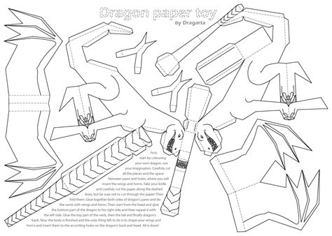 Free Printable Paper Dragon Template Unleash Your Creativity