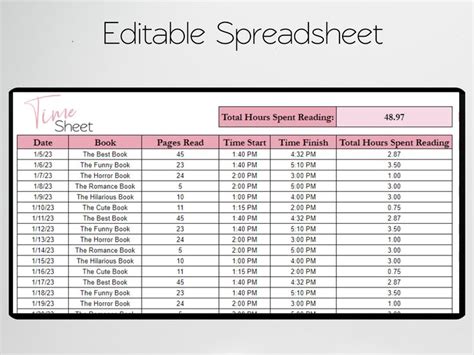 This Is An Excel Spreadsheet That Helps You To Track How Many Books You