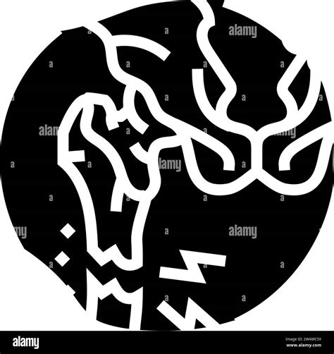 Hip Fracture Osteoporosis Bone Glyph Icon Vector Illustration Stock Vector Image And Art Alamy