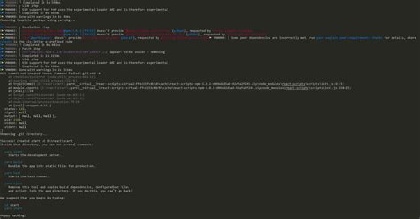 Problem Where Git Commit Not Created Error Occurs When React App Is
