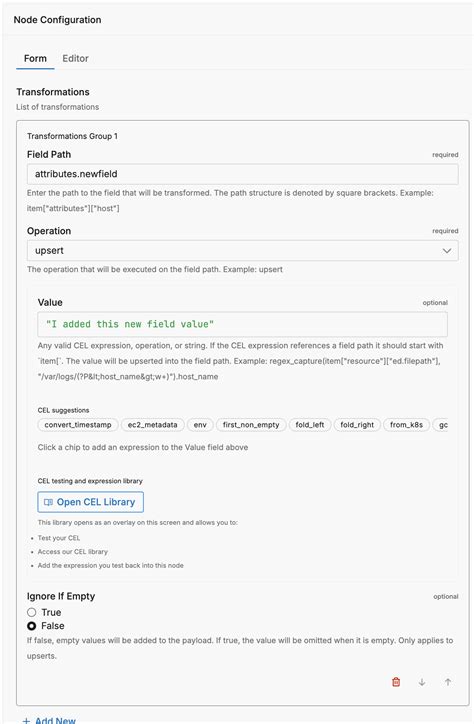 Edge Delta Log Transform Node Edge Delta Documentation